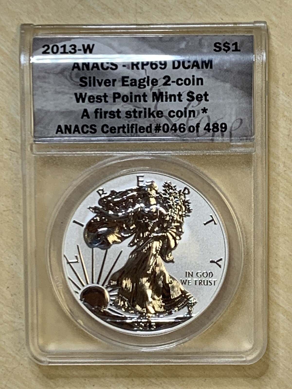2013-W American Silver Eagle Reverse Proof ANACS RP69 DCAM**400046RE | eBay