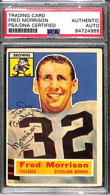 Fred "Curly" Morrison 1956 Topps Signed Autographed Rookie Card #81 (RC ...