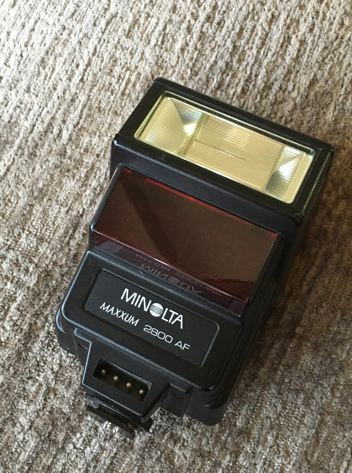 Minolta 2800 AF 2800AF Maxxum Flash - TESTED Working! Lights On/off Pre ...