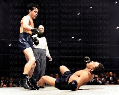 Rocky Graziano Boxer Boxing 8x10 RARE COLOR Photo 600 | eBay