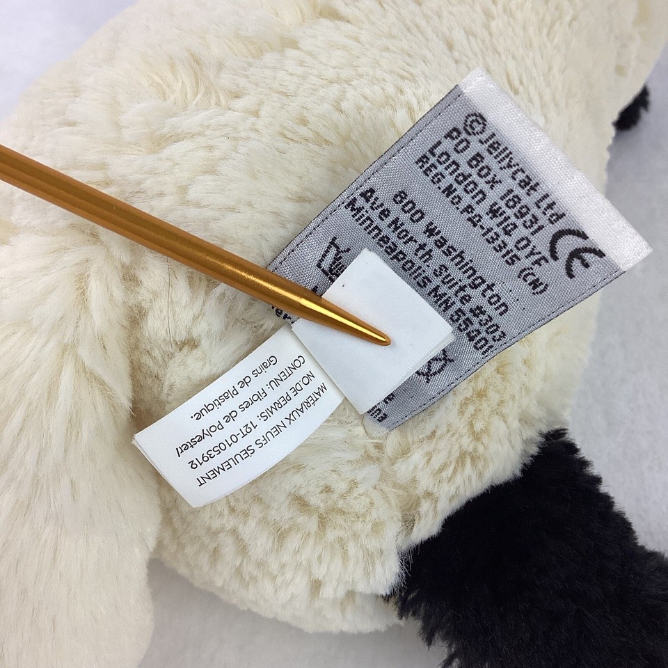Jellycat London Plush Stuffed Animal Dog Black & White Floppy Long Ears ...