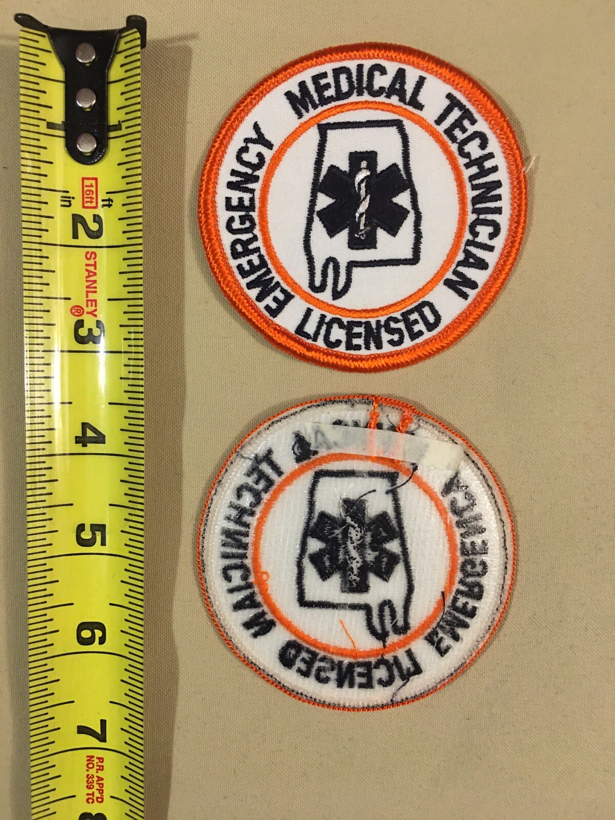 Alabama Licensed EMT Emergency Medical Technician Patches Set Of 2 | eBay