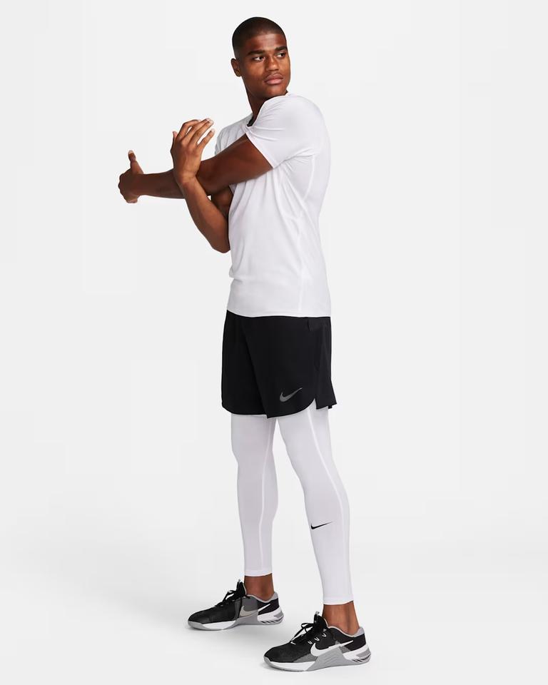 NIKE PRO DRI FIT MENS TRAINING FITNESS TIGHTS WHITE #FB7952-NWT | eBay