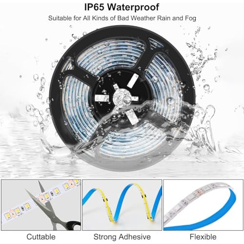 RV Awning Strip Lights, Exterior Underglow LED 16.4FT RGB (Red, Green ...