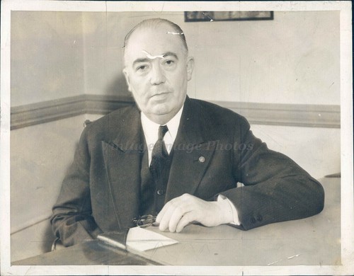 1934 Photo Press Edward Reilly Criminal Lawyer NYC Business Man ...