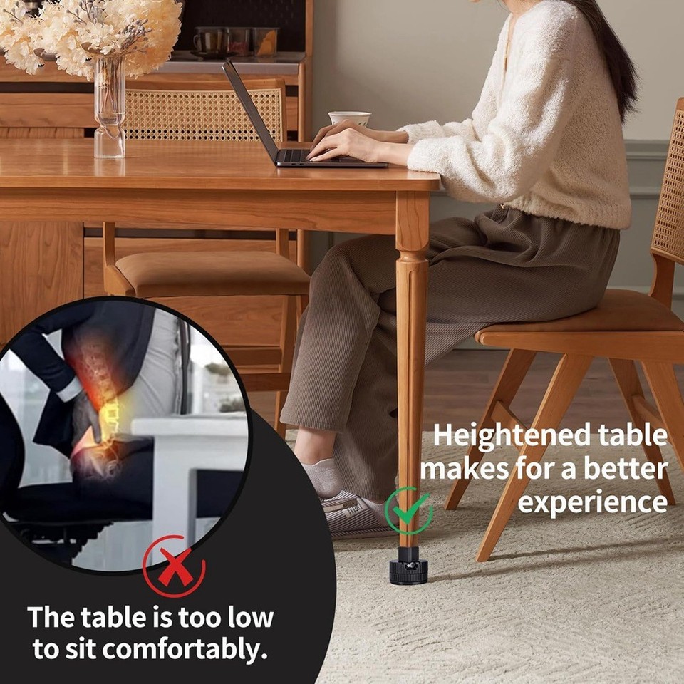 Bed Risers, Adjustable Furniture Risers - Desk Risers for Desk Legs ...