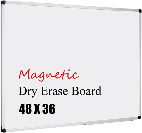 Magnetic Whiteboard 48 X 36, White Board 4 X 3, Dry Erase Board with ...