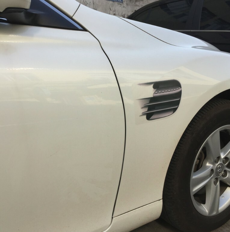 1PCS Vivid 3D Fake Car Decoration Side Vent Air Sticker Waterproof ...