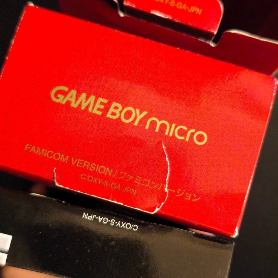 Nintendo Game Boy MIcro 20th Anniversary Famicom Color In Box Japan | eBay