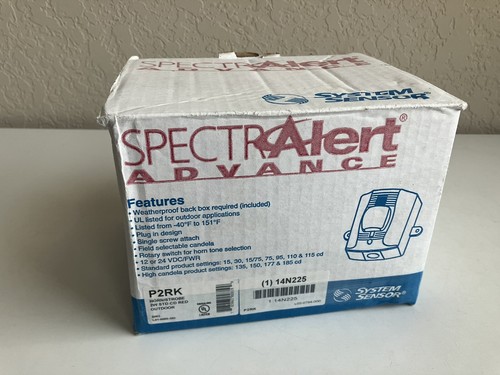 System Sensor P2RK-R SpectrAlert Advance Outdoor Horn Strobe Wall Mount ...