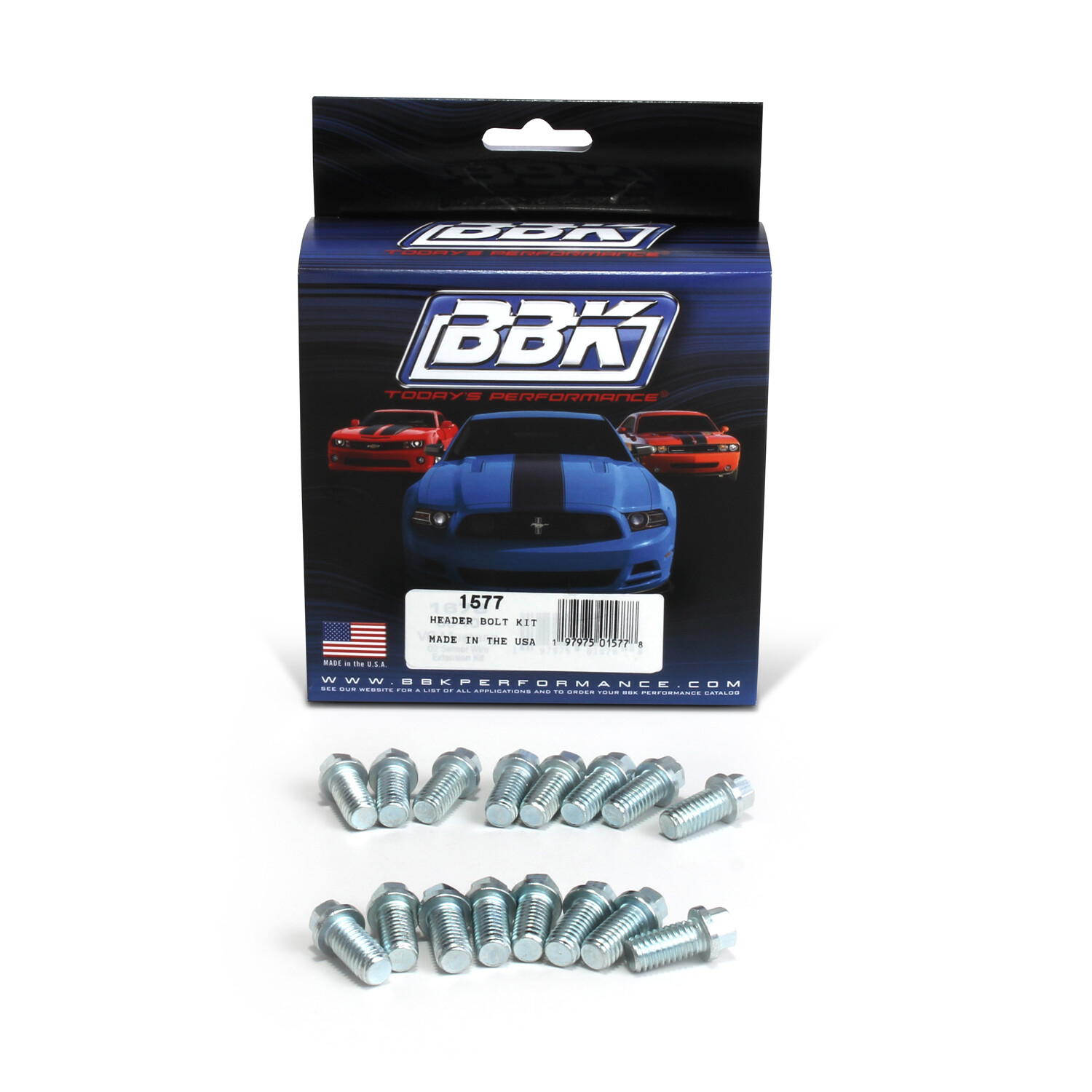 Bbk Exhaust Header Bolt Kit - For Ford Sbf 302/351 3/8 (16 Pcs) | eBay