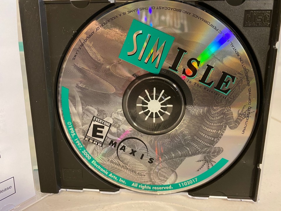 Sim Isle Missions In The Rainforest CD-ROM 1997 Game Maxis PC Windows ...