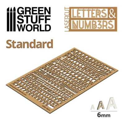 Green Stuff World Letters and Numbers 6 mm STANDARD | eBay