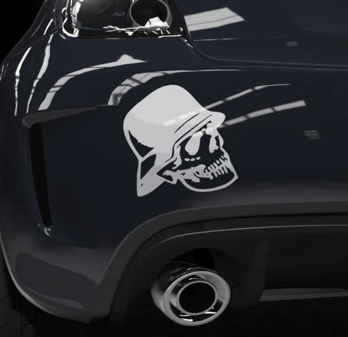 Aufkleber Stahlhelm Totenkopf Deutschland Skull Sticker Soldat ...