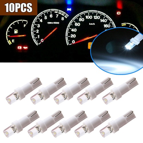 10x White T5 LED Dash Board Bulbs Light Car Interior Dashboard Lamp ...