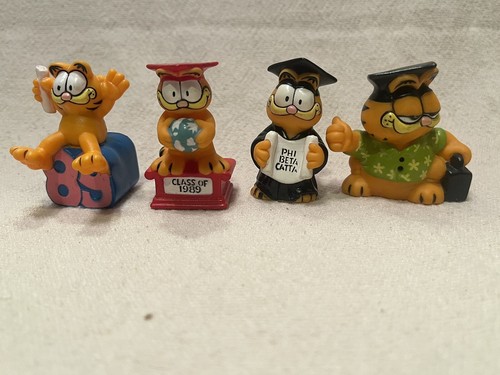 Vintage Garfield Graduation Rubber Mini Figures 1978-1981 | eBay