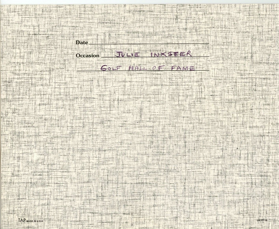 8x10 Candid Photo LPGA Golfer Hall of Fame member Juli Inkster w fan | eBay