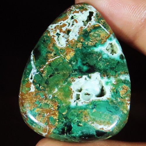 Malachite Crisocolla Drusa Pera Forma Loose Gemma 105.10 KT 32x44x7 MM ...