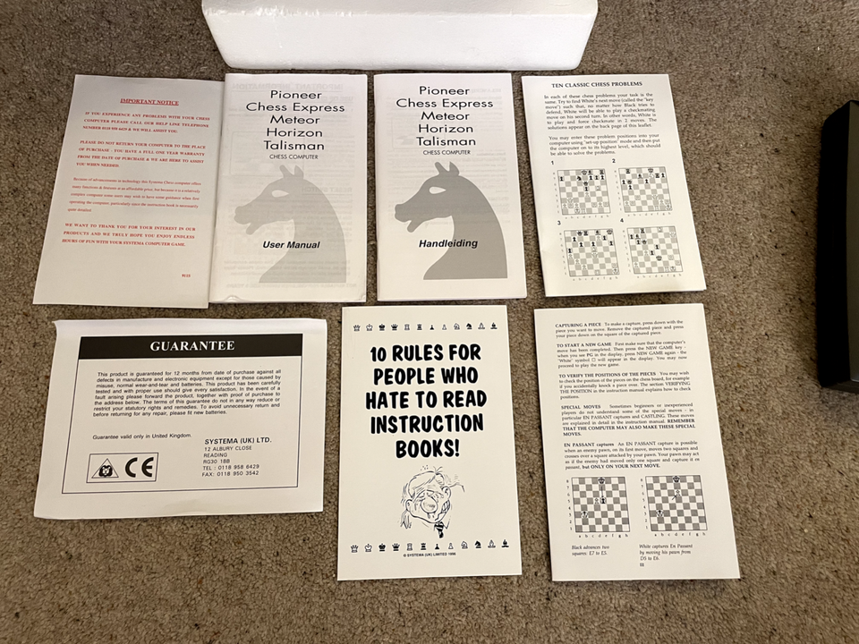 Horizon Chess Computer Systema Krypton | eBay UK