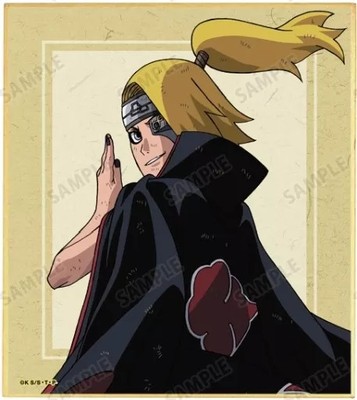 Naruto Shippuden Deidara Mini Trading Art Paper Card 20th Anniv Animate ...