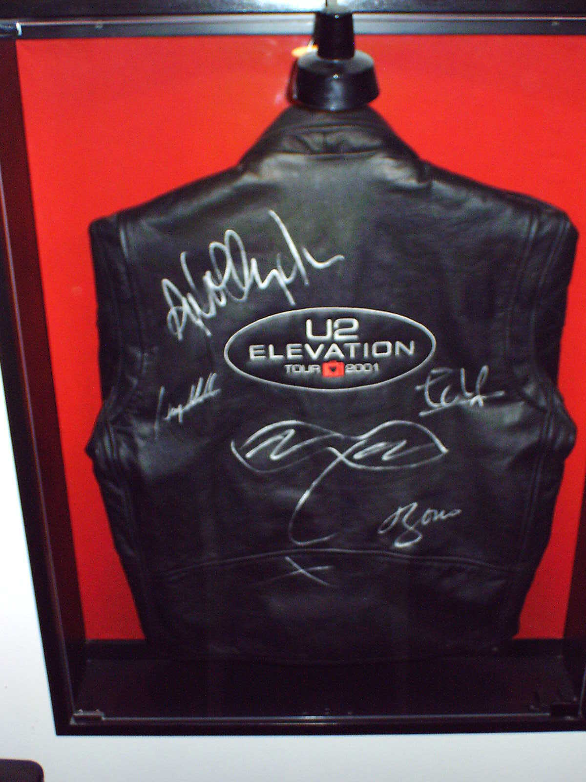 U2 Elevation Authentic Band Autograph Tour Jacket with Bono Self ...