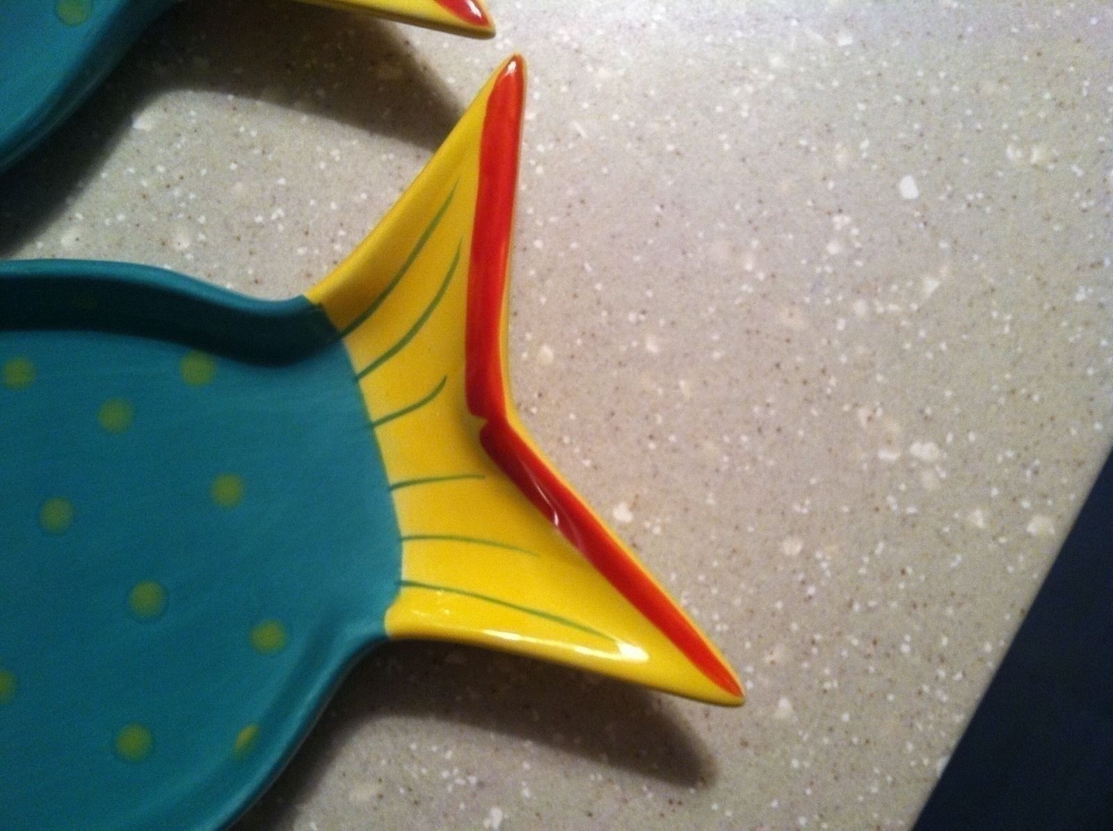 Set 5 New w/Tags Fish Shaped Ceramic Plates-Foreside Home & Garden | eBay