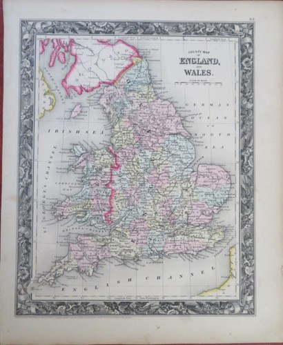 England & Wales London Cardiff Manchester York Oxford 1860 Mitchell hc ...