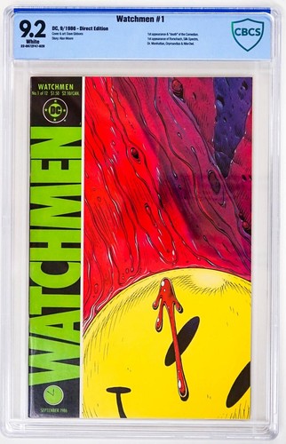 (1986) DC Watchmen #1 CBCS 9.2 1st Appearance & "Death" of the Comedian ...