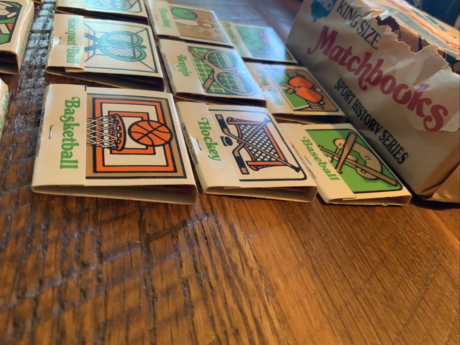 New Old Stock Full Set of 12 Sports History Series Matchbooks | eBay