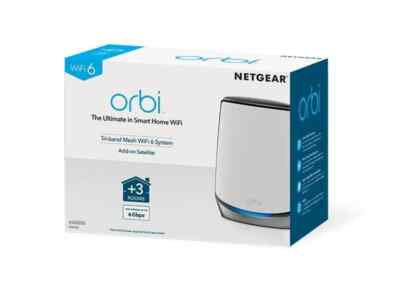 Netgear Orbi RBS850-100AUS AX6000 Tri-band Mesh WiFi 6 System Add-on ...