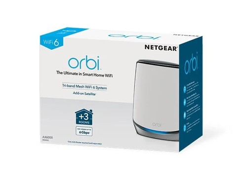 Netgear Orbi RBS850-100AUS AX6000 Tri-band Mesh WiFi 6 System Add-on ...