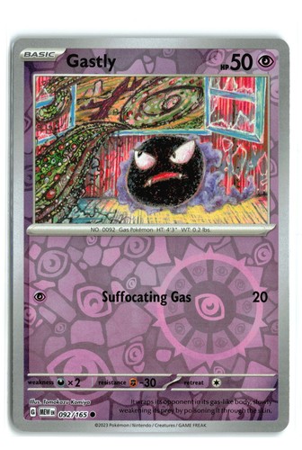 Gastly 092/165 151 REVERSE HOLO Pokemon TCG NM-LP | eBay