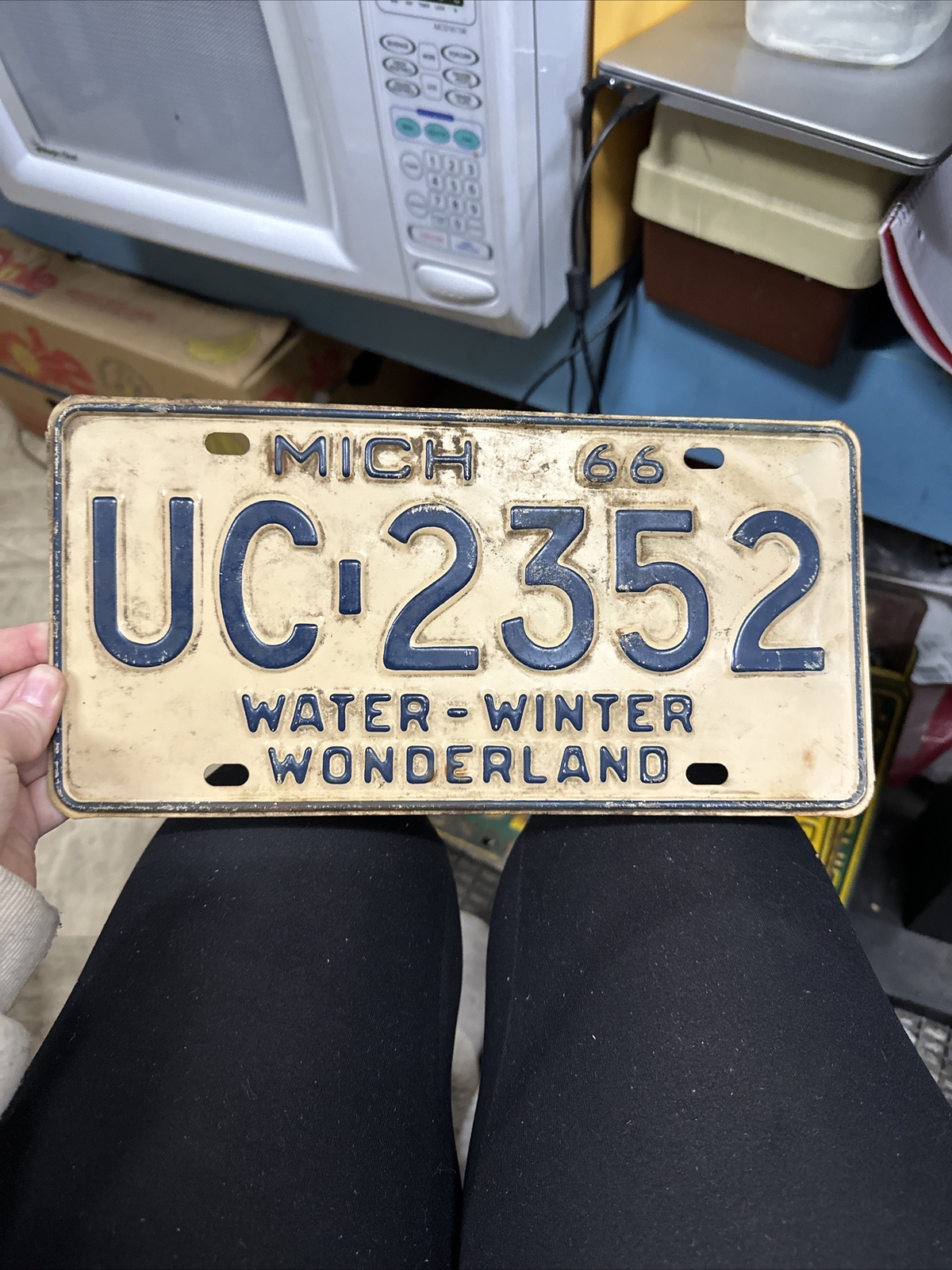 1966 Michigan License Plate UC-2352 Water-Winter Wonderland | eBay