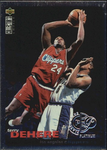 1995-96 Collector's Choice Player's Club Platinum #51 Terry Dehere - NM ...