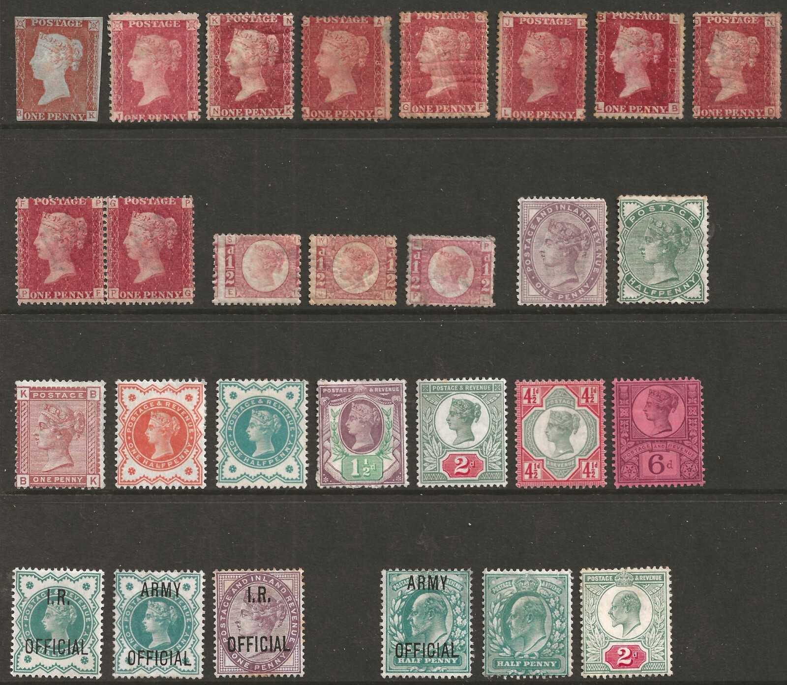 GB 1841-1902 collection early MINT stamp w/ imperf Penny Red, huge CV ...