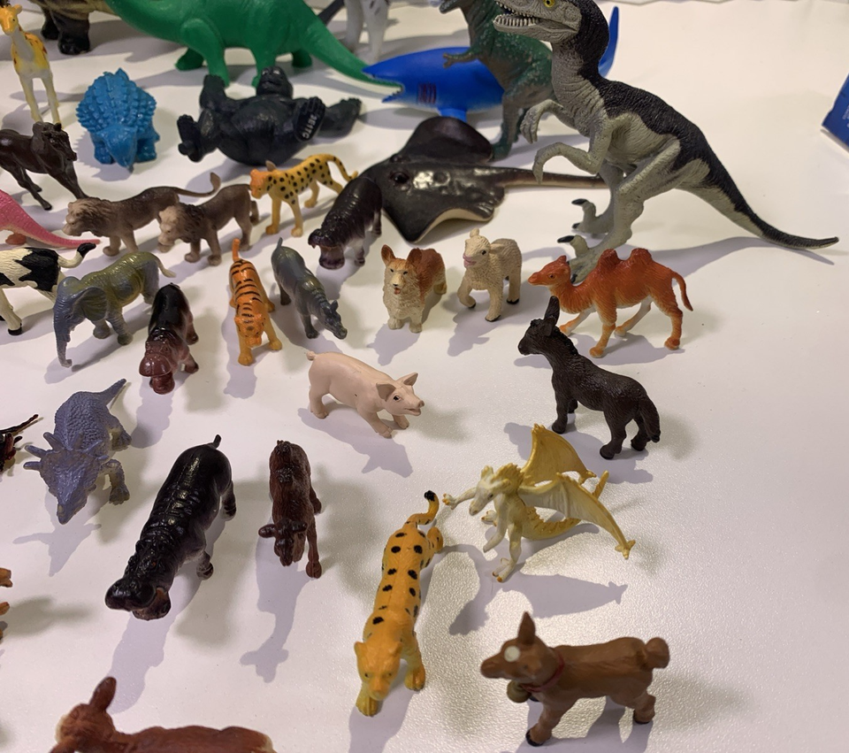 Lot Of 56 Plastic Toy Animals Safari Zoo Farm Ocean | eBay