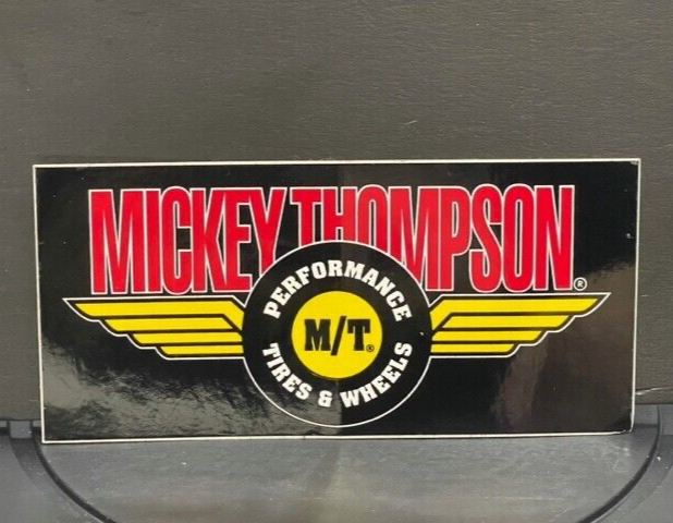 VRHTF NHRA VINTAGE MICKEY THOMPSON TIRES AND WHEELS DIE CUT STICKERS 4 ...