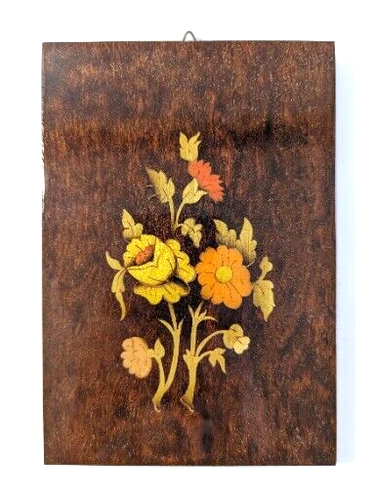 Notturno Intarsio Inlay Wood Plaque Sorrento Italy 7.5" x 5.25" Wall ...