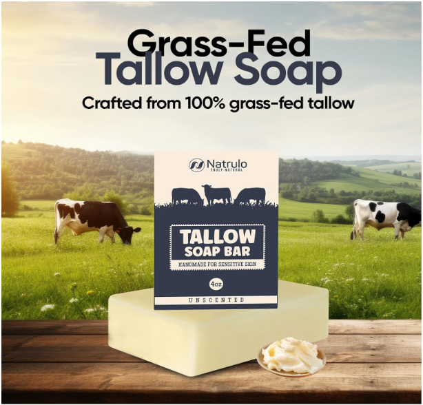 Beef Tallow Soap Bar – All Natural Grass Fed Tallow Soap Unscented | eBay