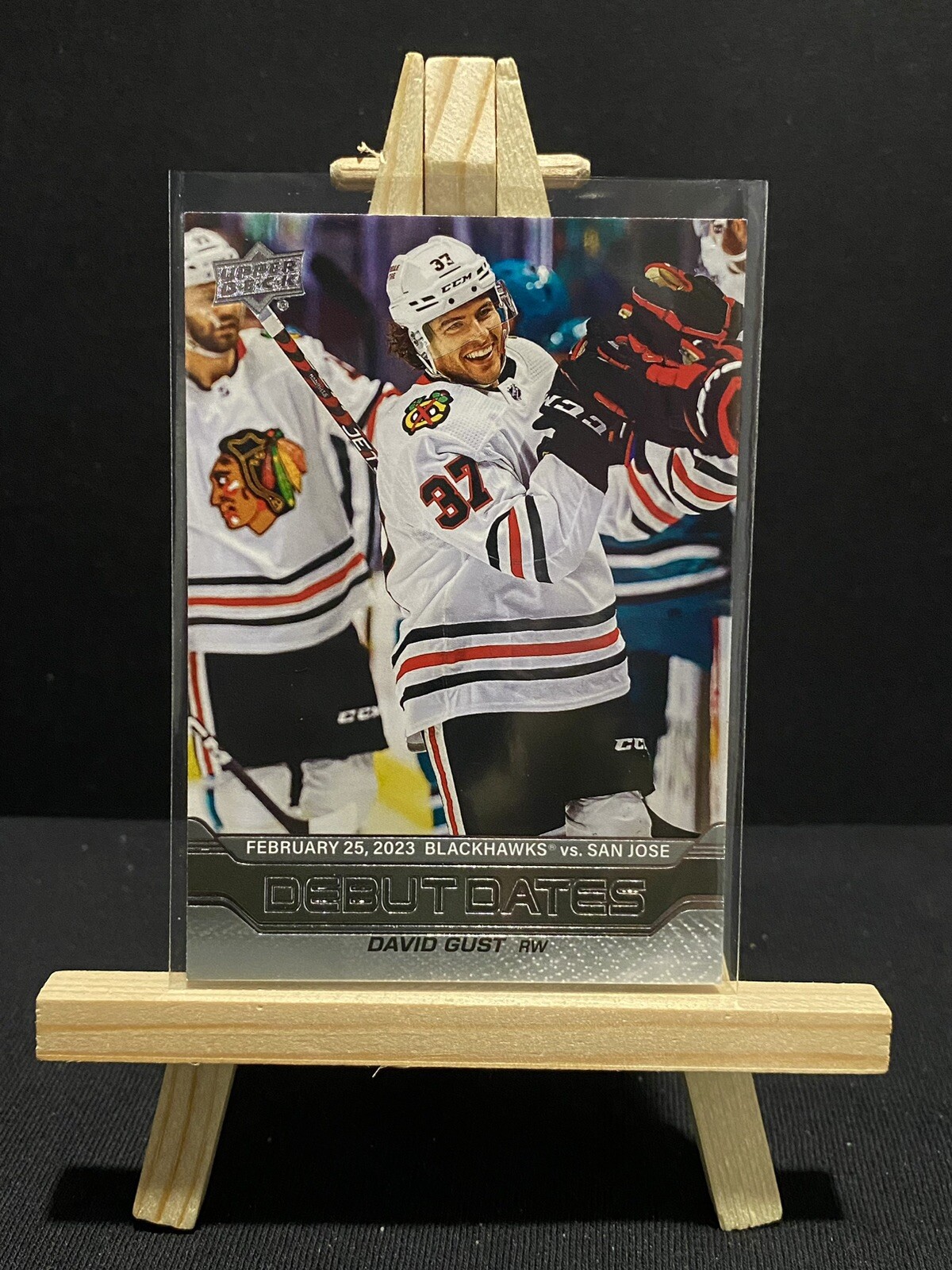 2023-24 Upper Deck Series 1 - David Gust Debut Dates #DD-12 (Blackhawks ...