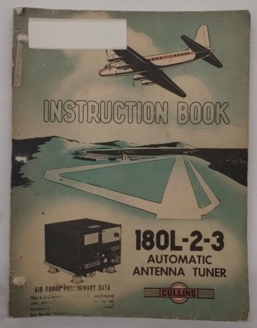 Collins 180L-2-3 Automatic Antenna Tuner Instruction Book-Original | eBay