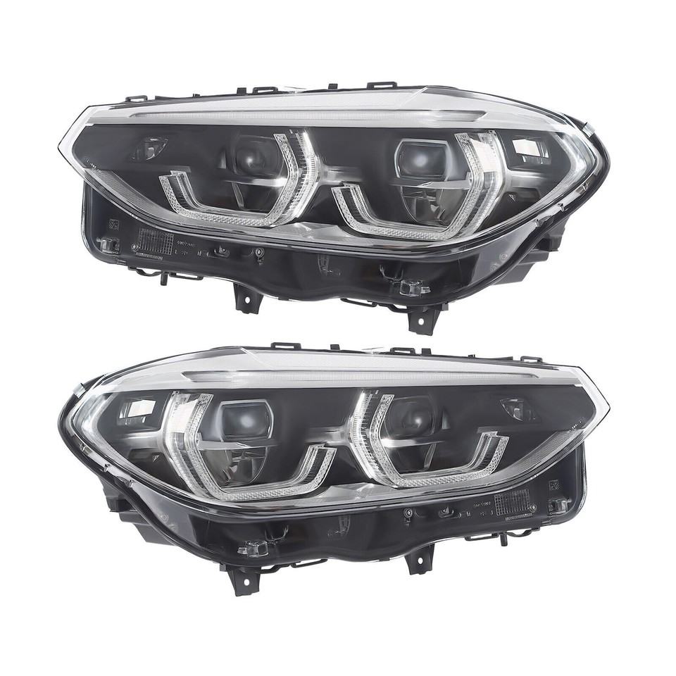 For 2018-2021 BMW X3 X4 G01 G08 Full LED Headlight Adaptive Headlamp w ...