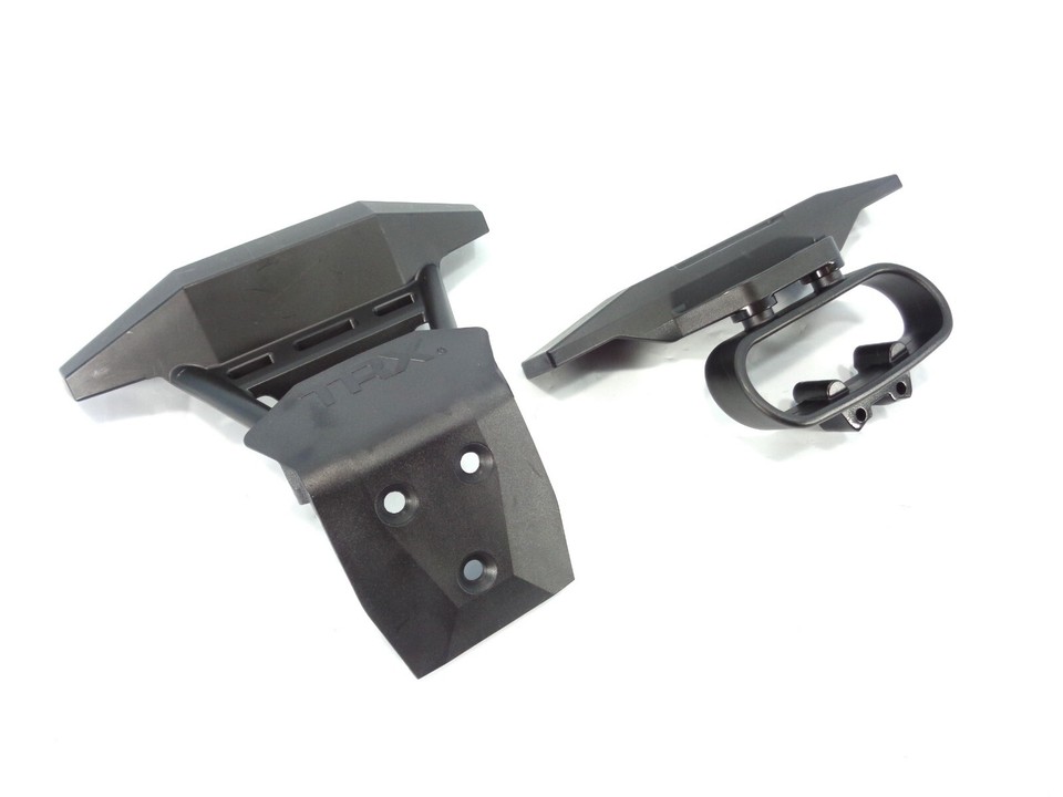 New Traxxas Stampede 4x4 Front and Rear Bumper Set Skid Plate with ...