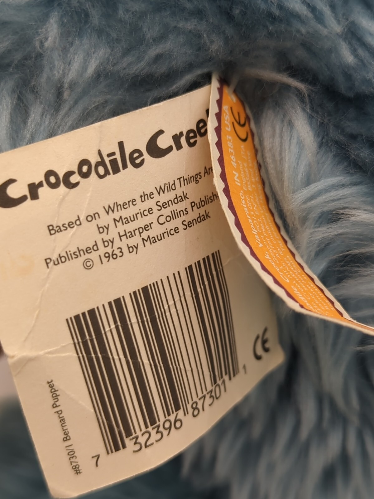 VNTG Maurice Sendak Where the Wild Things Are Bernard Plush Animal ...