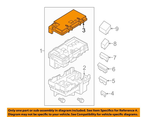 CHRYSLER OEM 14-22 200,Cherokee Electrical Fuse Relay-Upper Cover ...