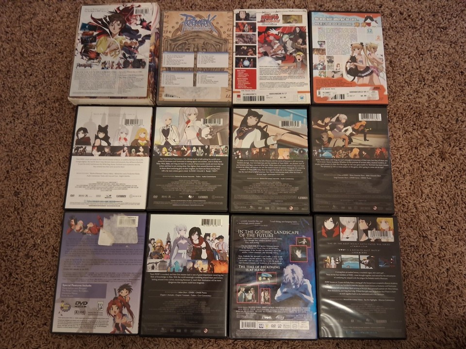 Lot Of 20 Anime's (12 DVD's & 8 Blu-ray's) | eBay