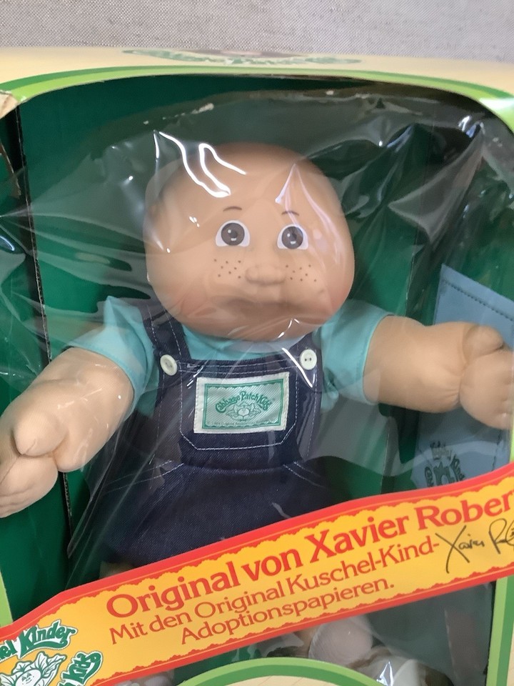 Vtg Cabbage Patch Kids Baby Original Xaviar Robert’s Brown Eyes Bald | eBay