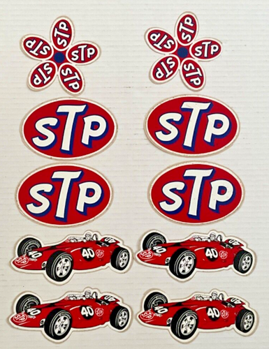 Vintage STP Flower Sticker Parnelli Jones Logo Hot Rod Racing Lot Of 10 ...