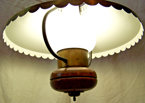 MCM Rustic Copper and Brass Hurricane Lamp Hanging Ceiling Light Fixture 3 way | eBay