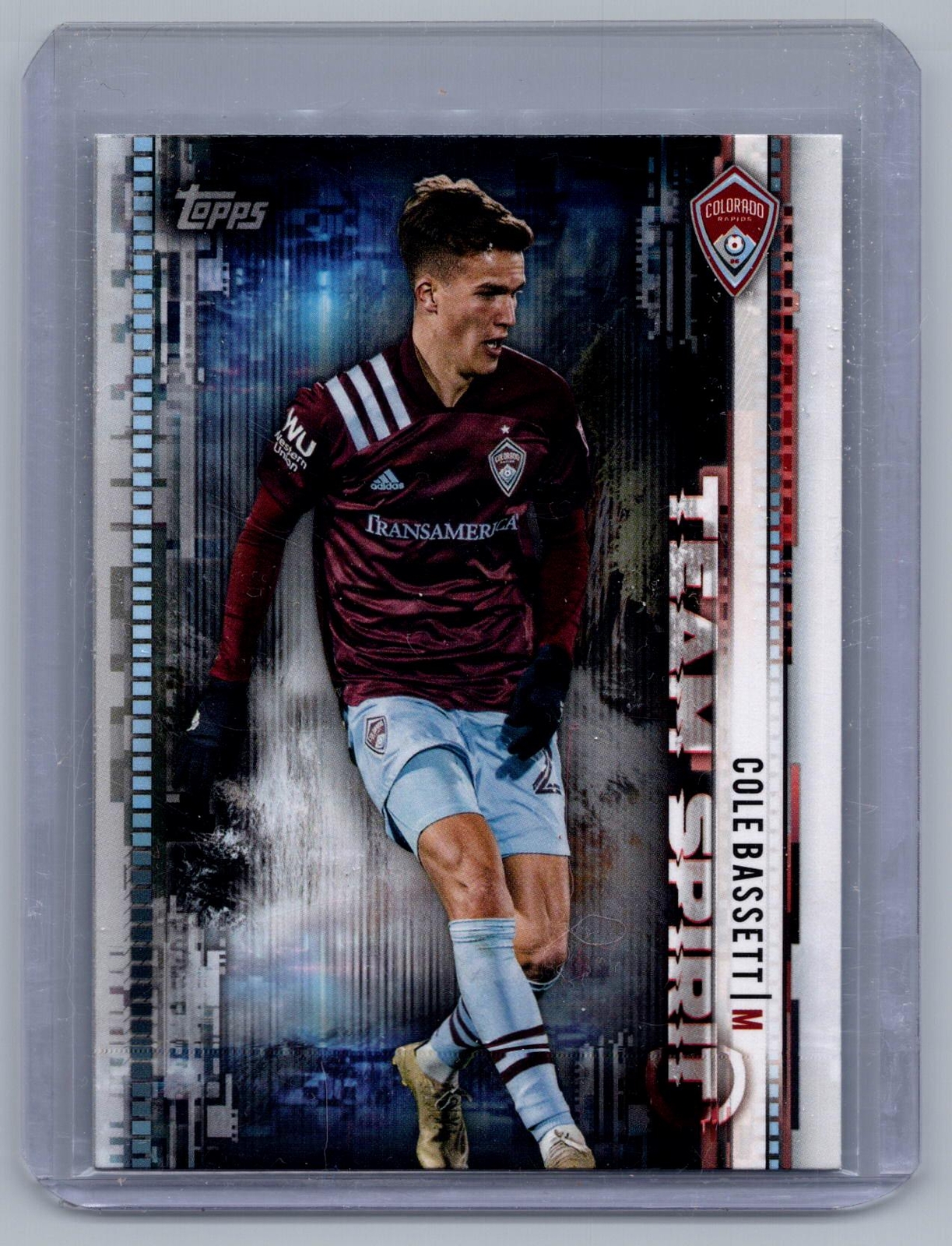 2021 Topps Soccer Card MLS Insert #TS-3 Cole Bassett Team Spirit ...